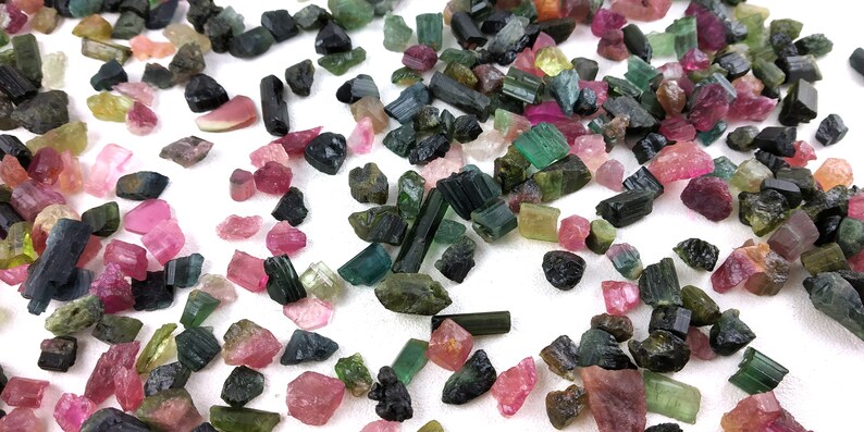 AAA Quality 50 Pieces Natural TourmalineRough | Etsy