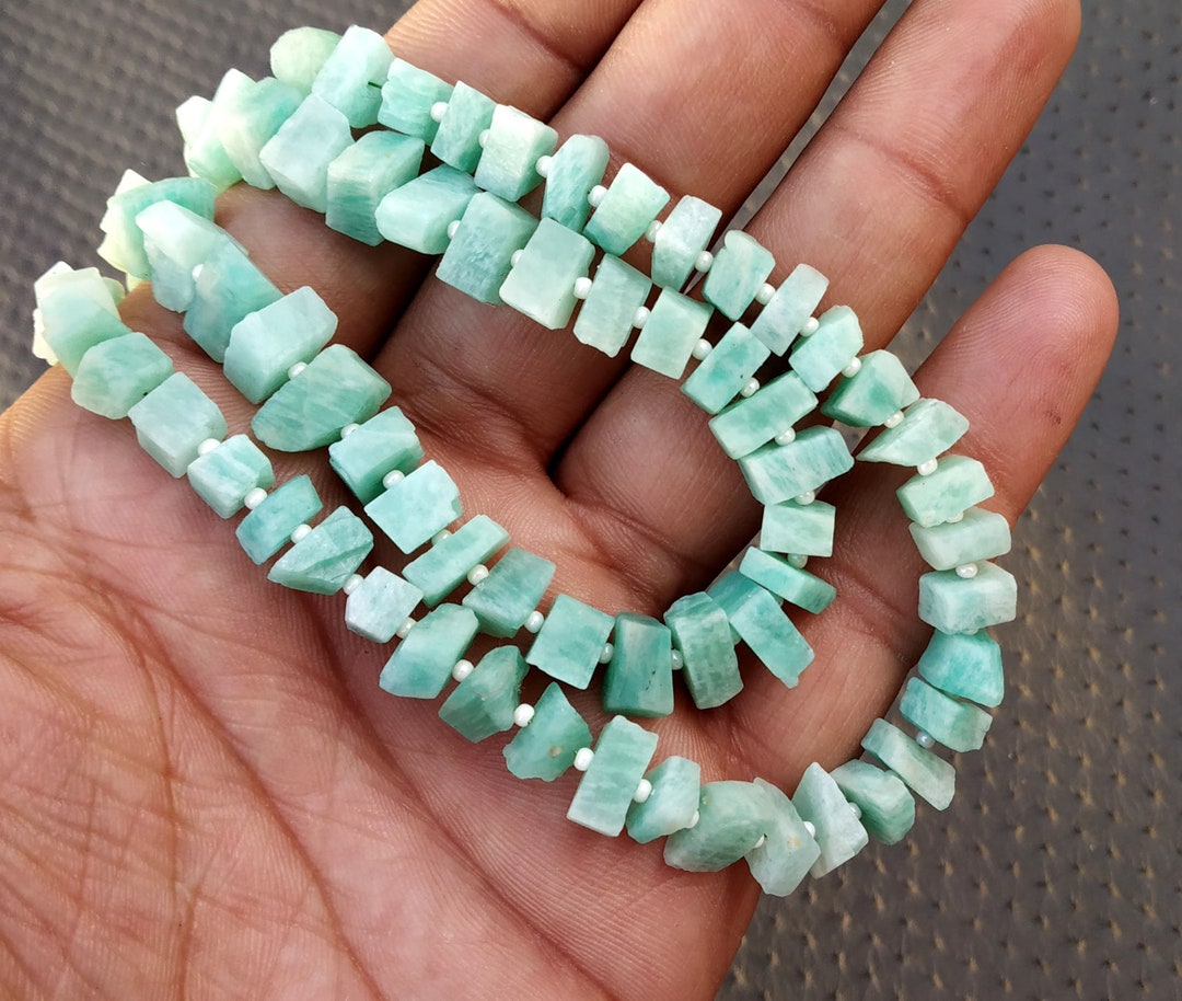Amazing Stone 50 Pieces Natural Amazonite Gemstone Uneven Shape Rough ...