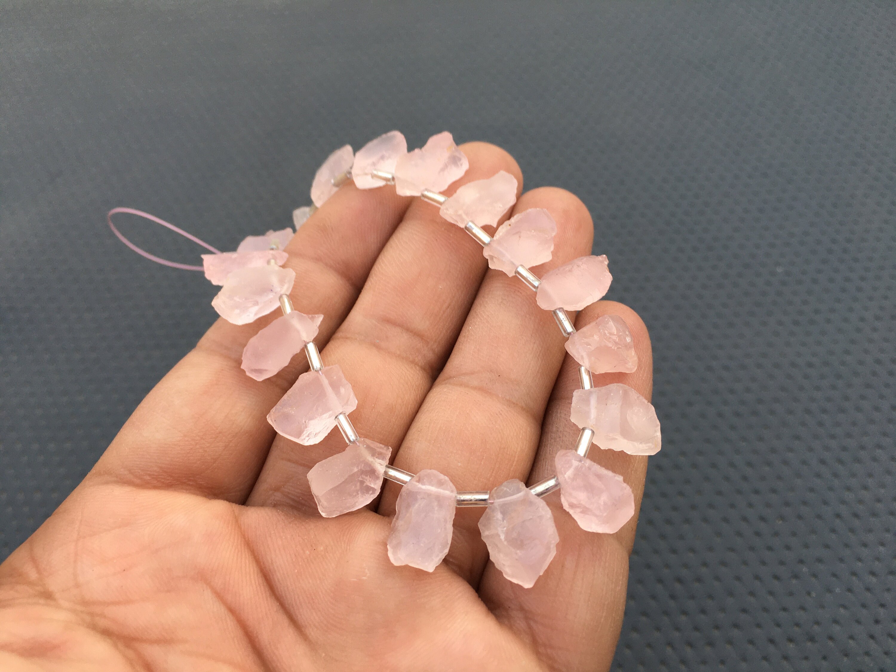 Untreated Raw 21 Piece Genuine Pink Quartz Natural Rose quartz | Etsy