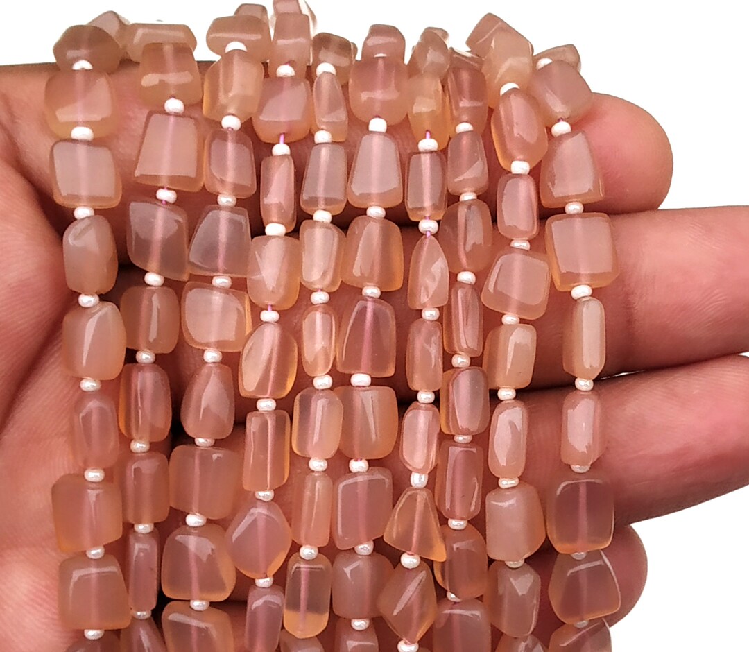 AAA Quality 1 Strand Natural Peach Moonstone/ Golden Rutile ...