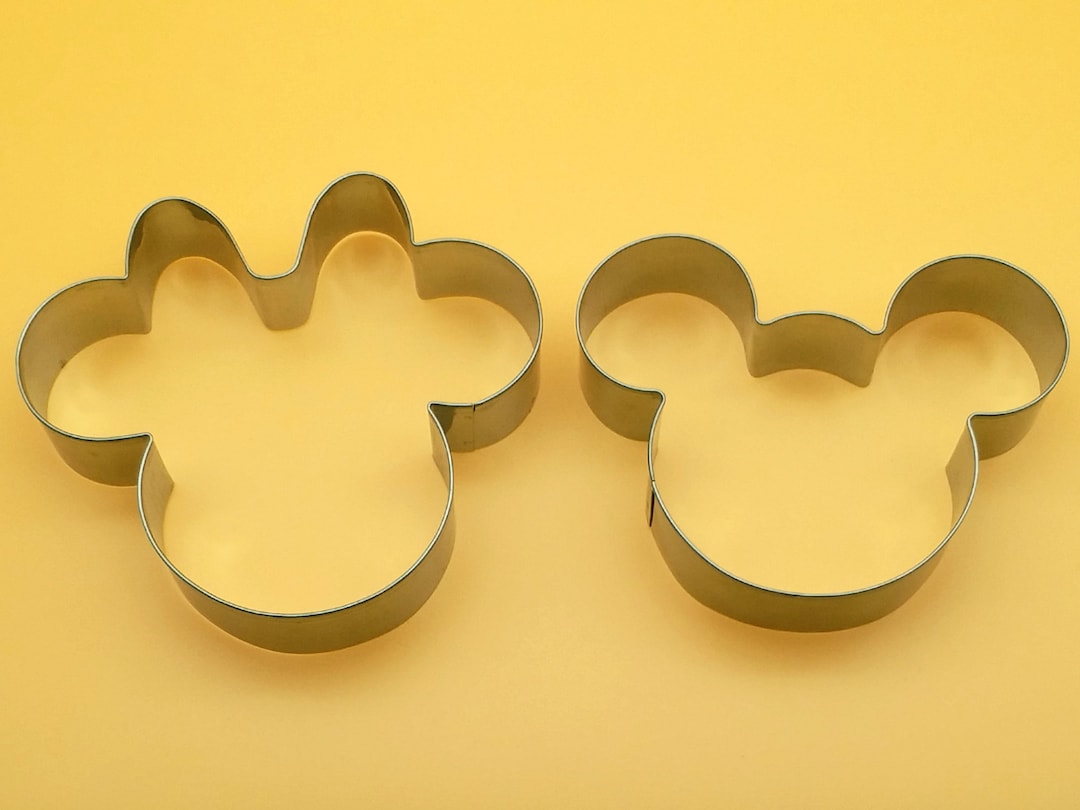 Mickey Minnie Mouse Cookie Cutter Metal Set - Etsy