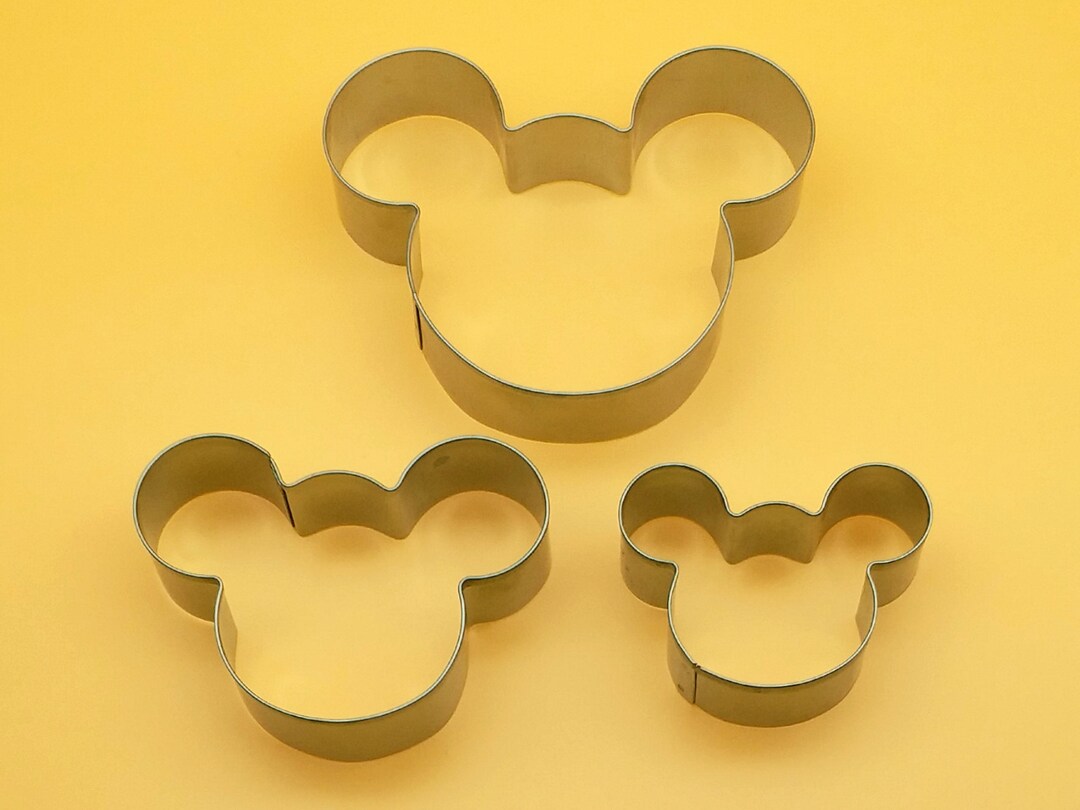 3 Size Mickey Mouse Cookie Cutter Set - Etsy