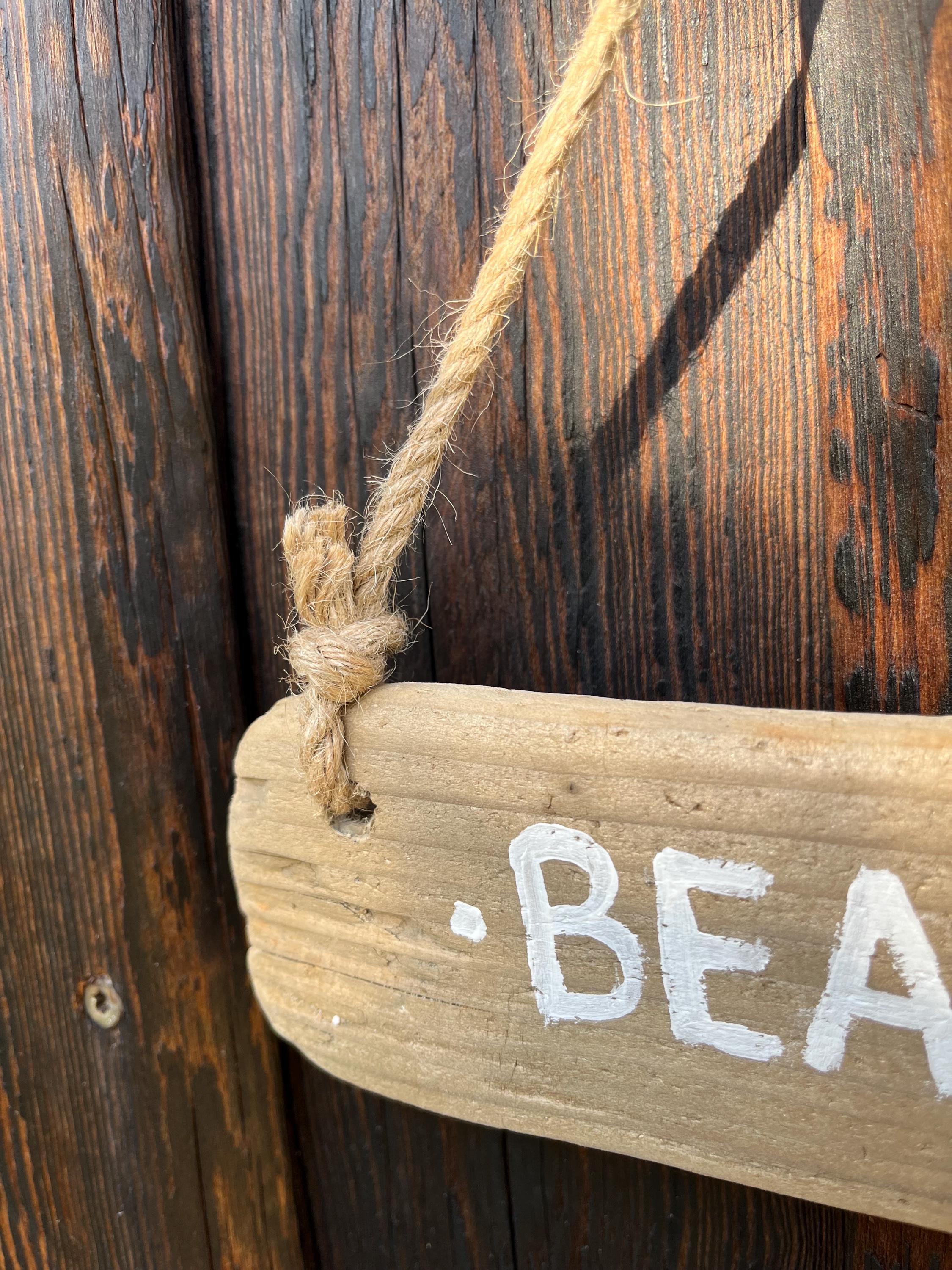 Driftwood Sign Beach House Hanging Sign Coastal Gift Beach Home Decor ...