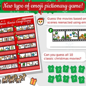 Christmas Movie Emoji Quiz, Christmas Movie Game, Christmas Movie Quiz ...