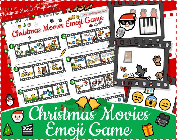 Christmas Movie Emoji Quiz Christmas Movie Game Christmas | Etsy