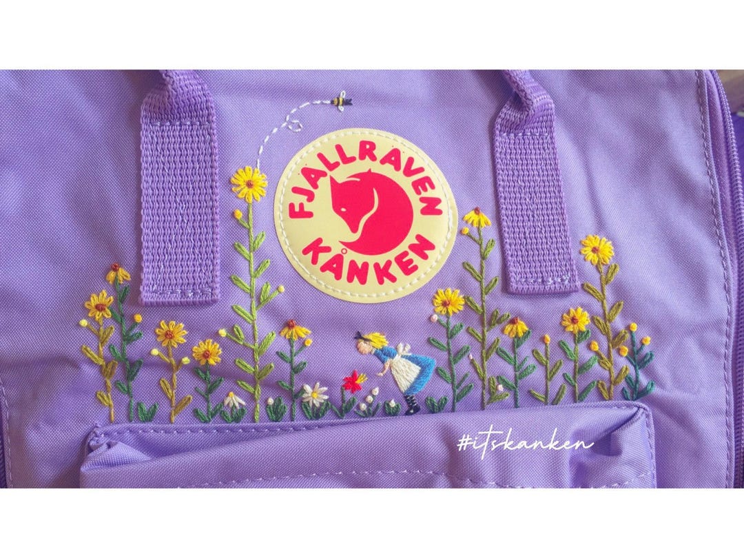 Alice in Borderland Theme Hand Embroidery, Fjallaraven Kanken Backpack ...