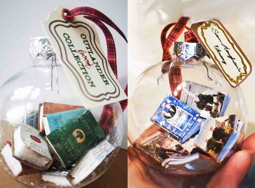 Miniature Books Inside a Bauble. Outlander Collection and Sam Heughan's ...