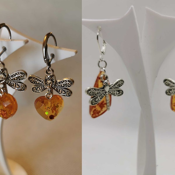 Dragonfly in Amber - Etsy