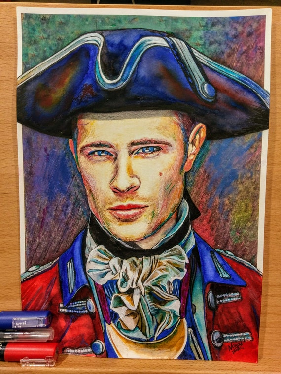 Lord John Grey From Outlander original Art Work | Etsy
