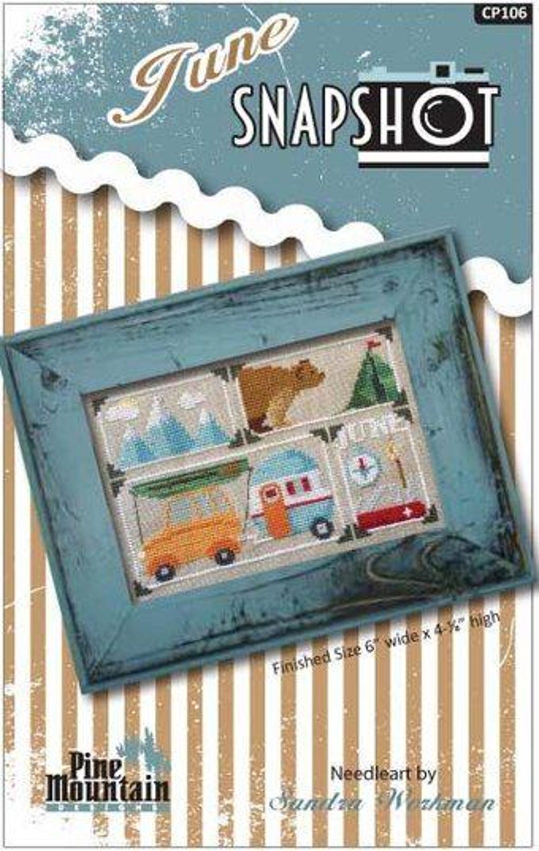June Snapshot by Pine Mountain Designs - Cross Stitch Pattern - Etsy