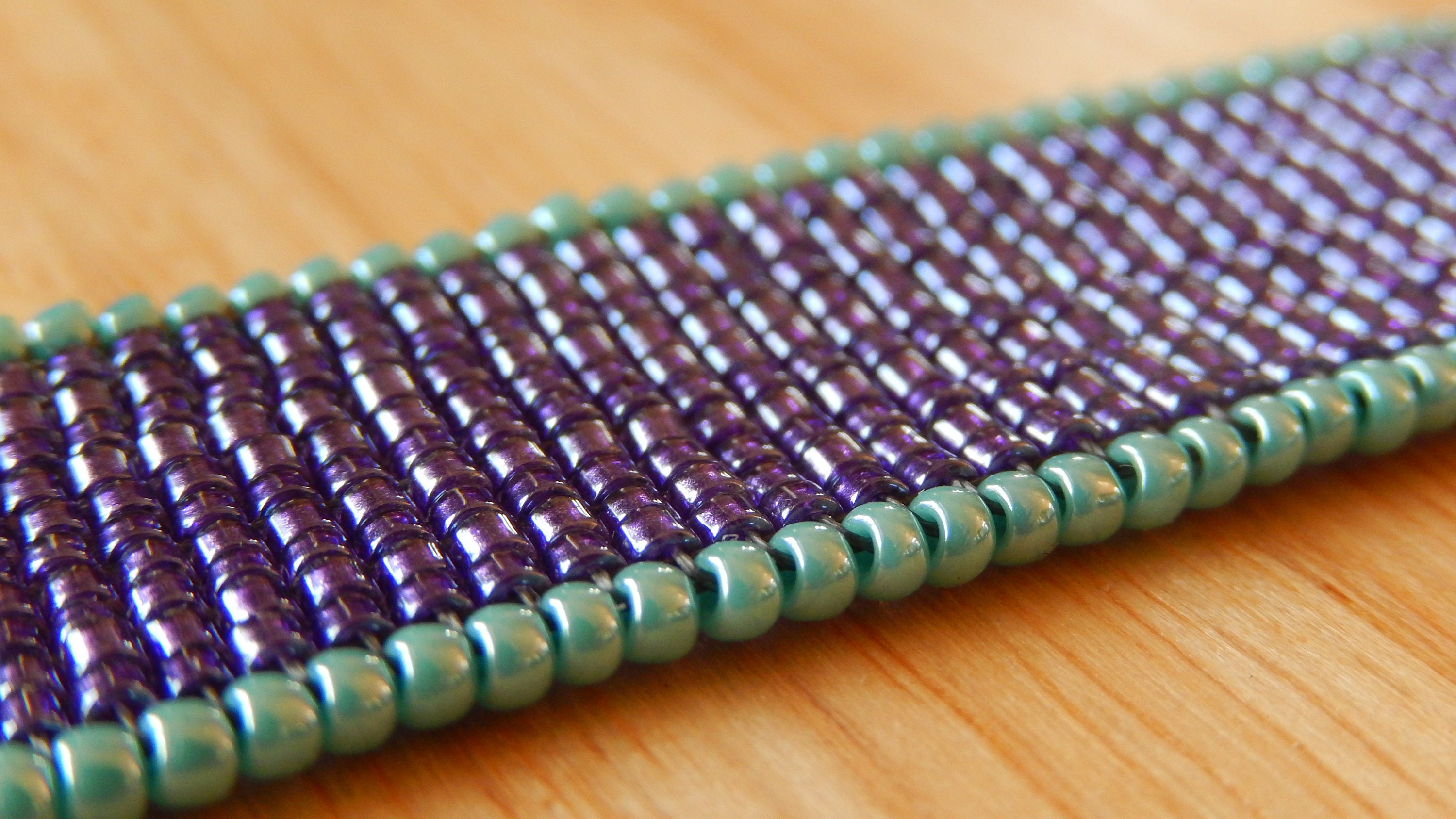 Turquoise Borders - Loomed Bracelet - Etsy