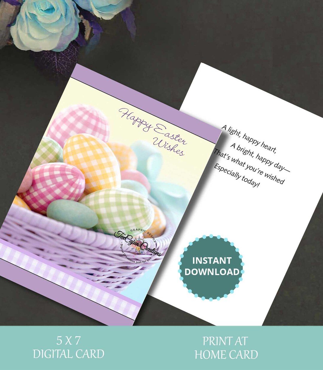 Digital Card, Easter Wishes, Easter Cards, Happy Easter Cards, Instant ...