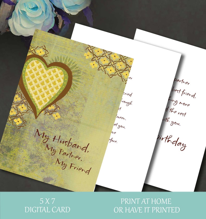 Birthday Card for Partner Birthday Card Card for for | Etsy