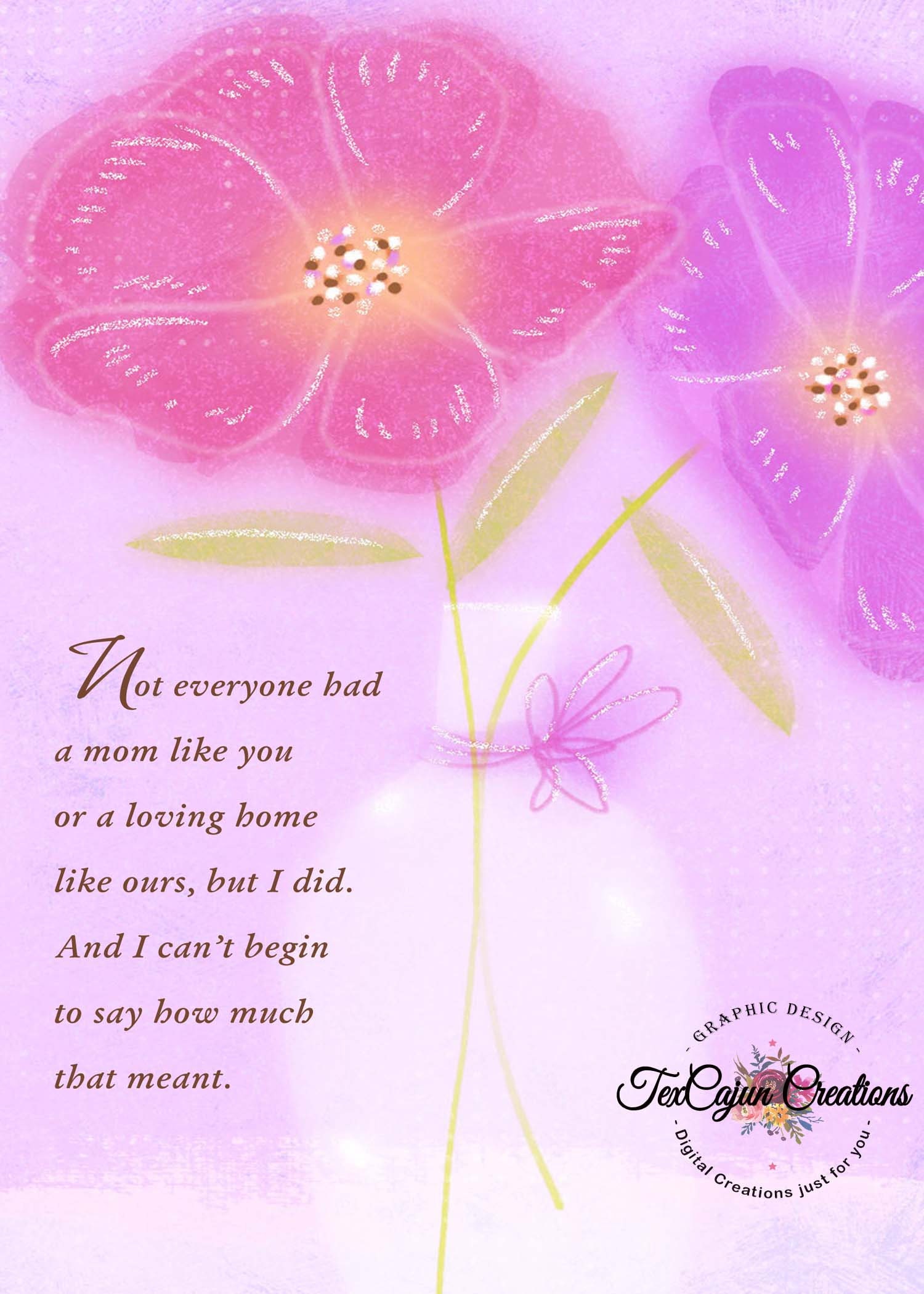 A Mom Like You Mothers Day Card, I'm Lucky to Have You Mom, Digital ...