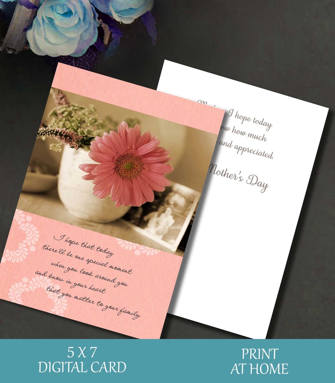 Digital Card for Mothers Day, Happy Mothers Day, Card for Her ...