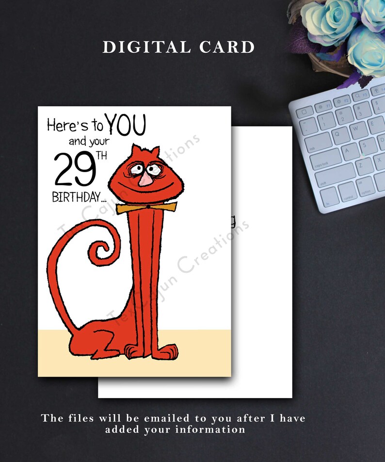 Turning 29 Again Birthday Card Funny Card Digital Card - Etsy