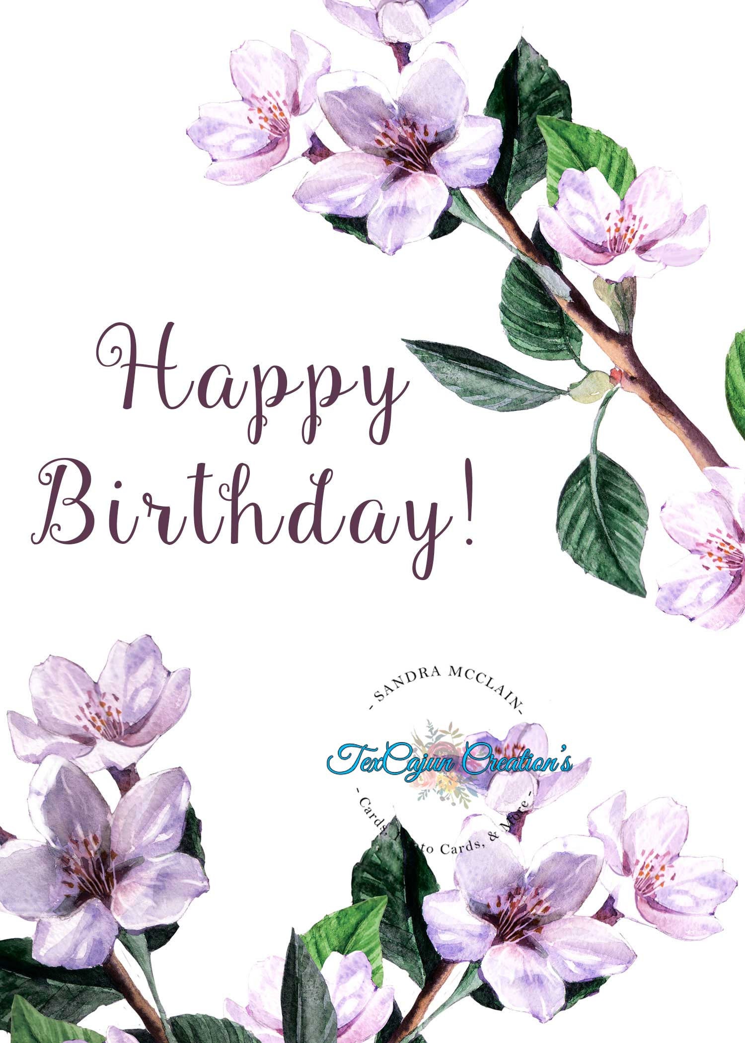 Happy Birthday Sandra Flowers