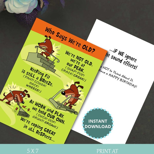 Getting Old Card - Etsy