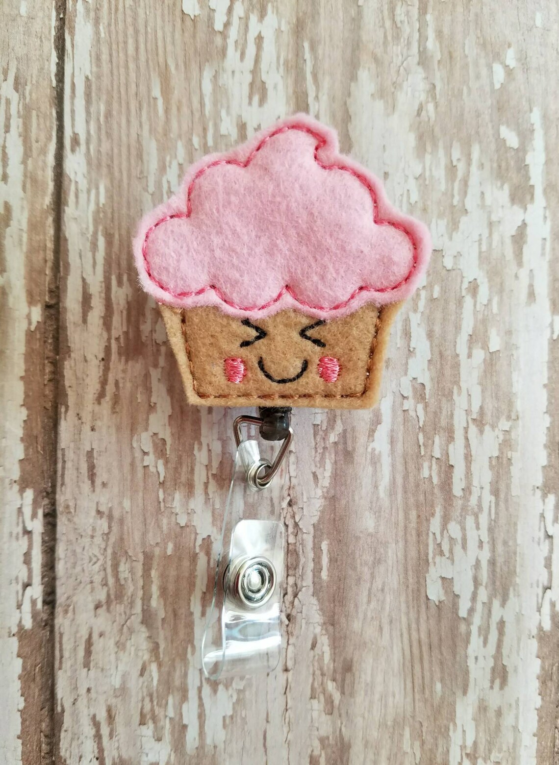 Cupcake Badge Reel Cupcake Id Holder Badge Reel Retractable - Etsy