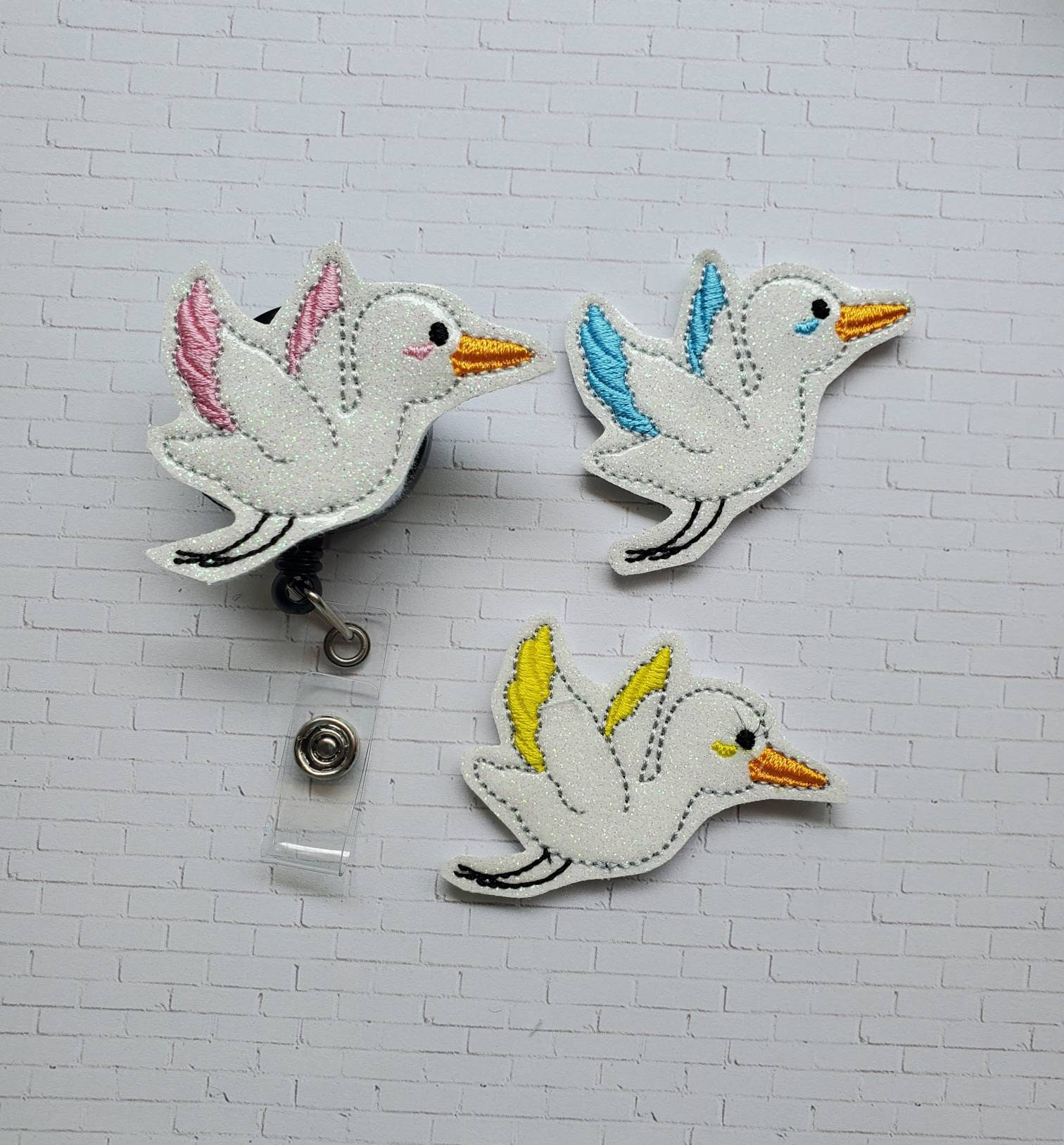 Stork Badge Stork Badge Holder Stork Badge Reel Retractable | Etsy