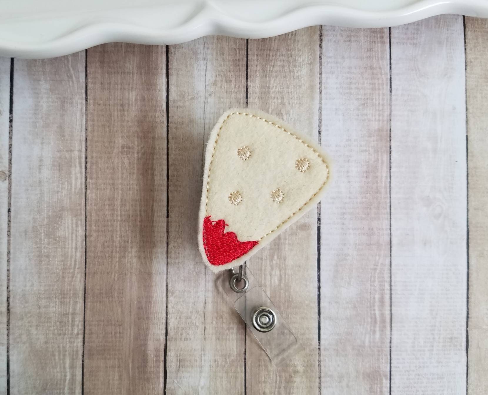 Food Badge Reel Salsa Badge Holder Chip Badge Reel - Etsy