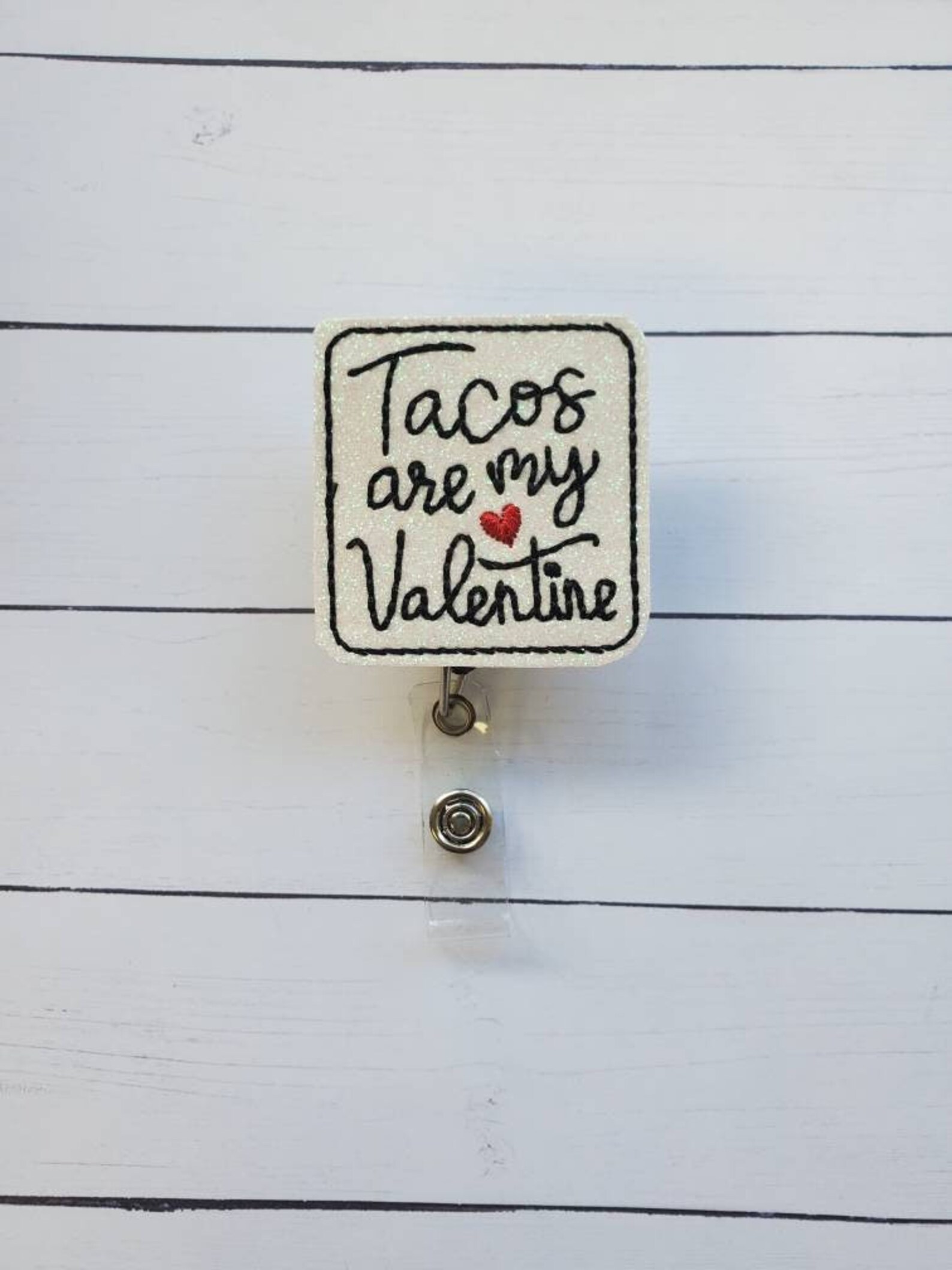 Taco Badge Taco Badge Holder Taco Badge Reel Valentine Day - Etsy