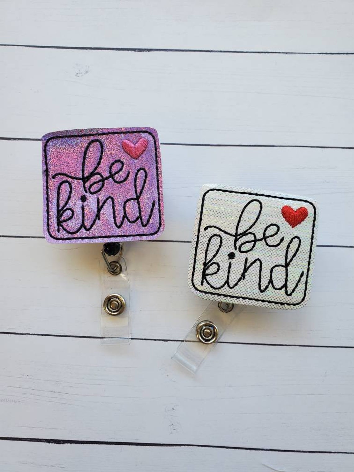Be Kind Badge Reel Be Kind Badge Holder Be Kind Badge Clip | Etsy