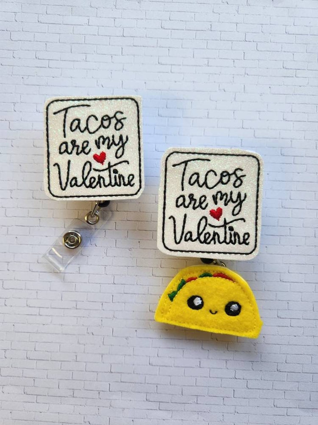 Taco Badge, Taco Badge Holder, Taco Badge Reel, Valentine Day ...