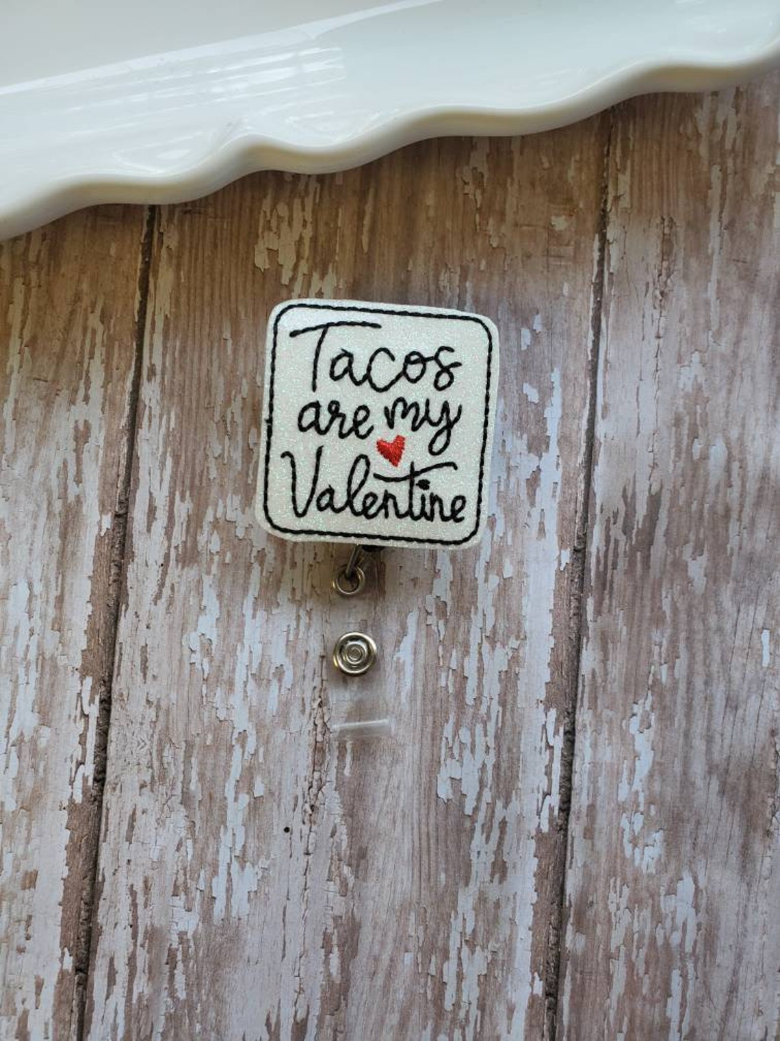 Taco Badge Taco Badge Holder Taco Badge Reel Valentine Day | Etsy
