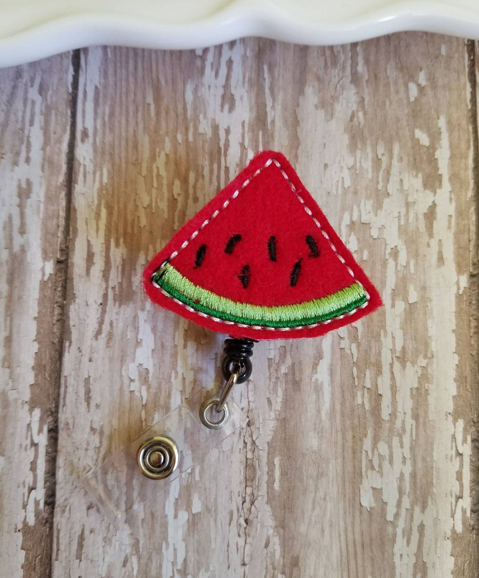 Watermelon Badge Reel, Watermelon Badge Holder, Watermelon Badge ...