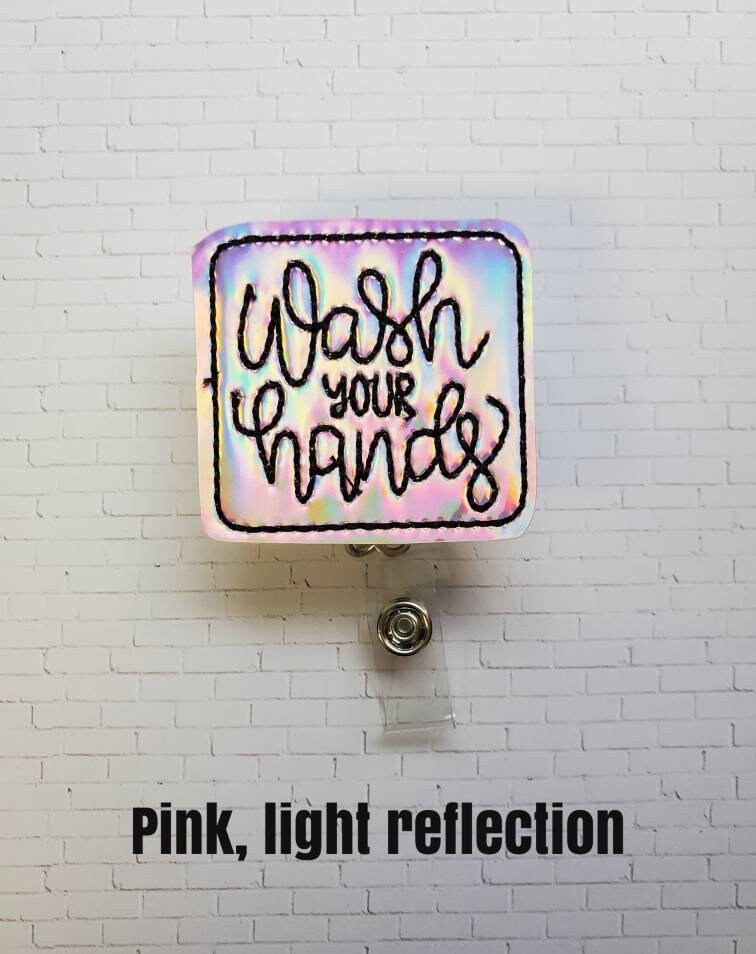 Wash Your Hands Badge Reel, Wash Your Hands Badge Holder, Wash Badge ...