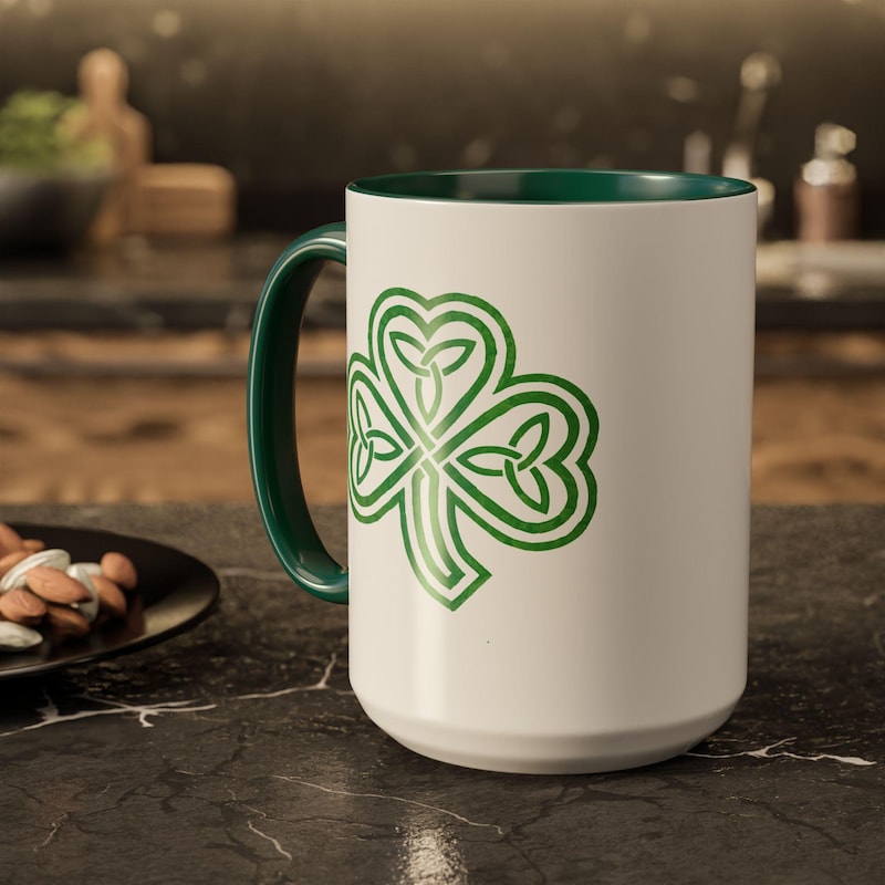 Large Shamrock Coffee Cup - Etsy