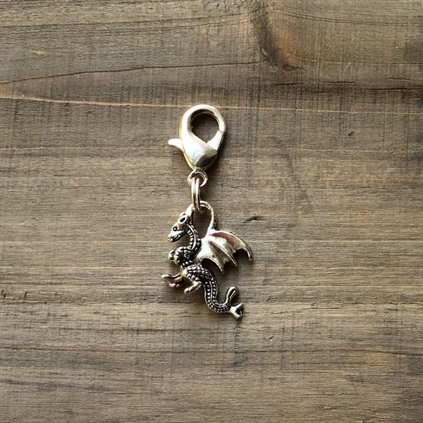 Cute Dragon Charm - Etsy