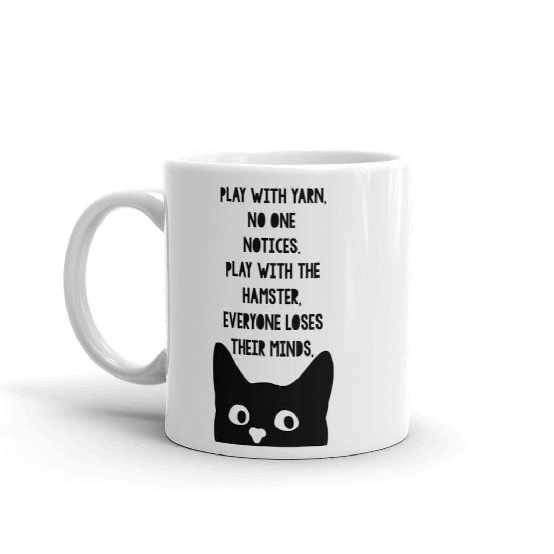Funny Cat Meme Mug, Black Cat Mug, Mugs for Cat Lovers, Coffee Lover ...