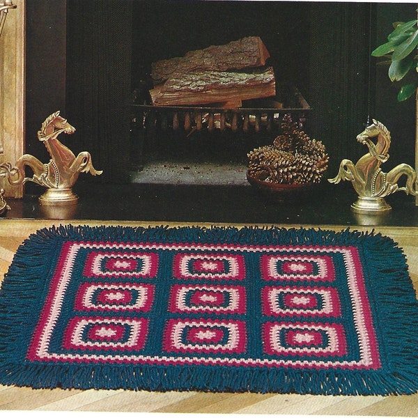 Granny Square Rug - Etsy