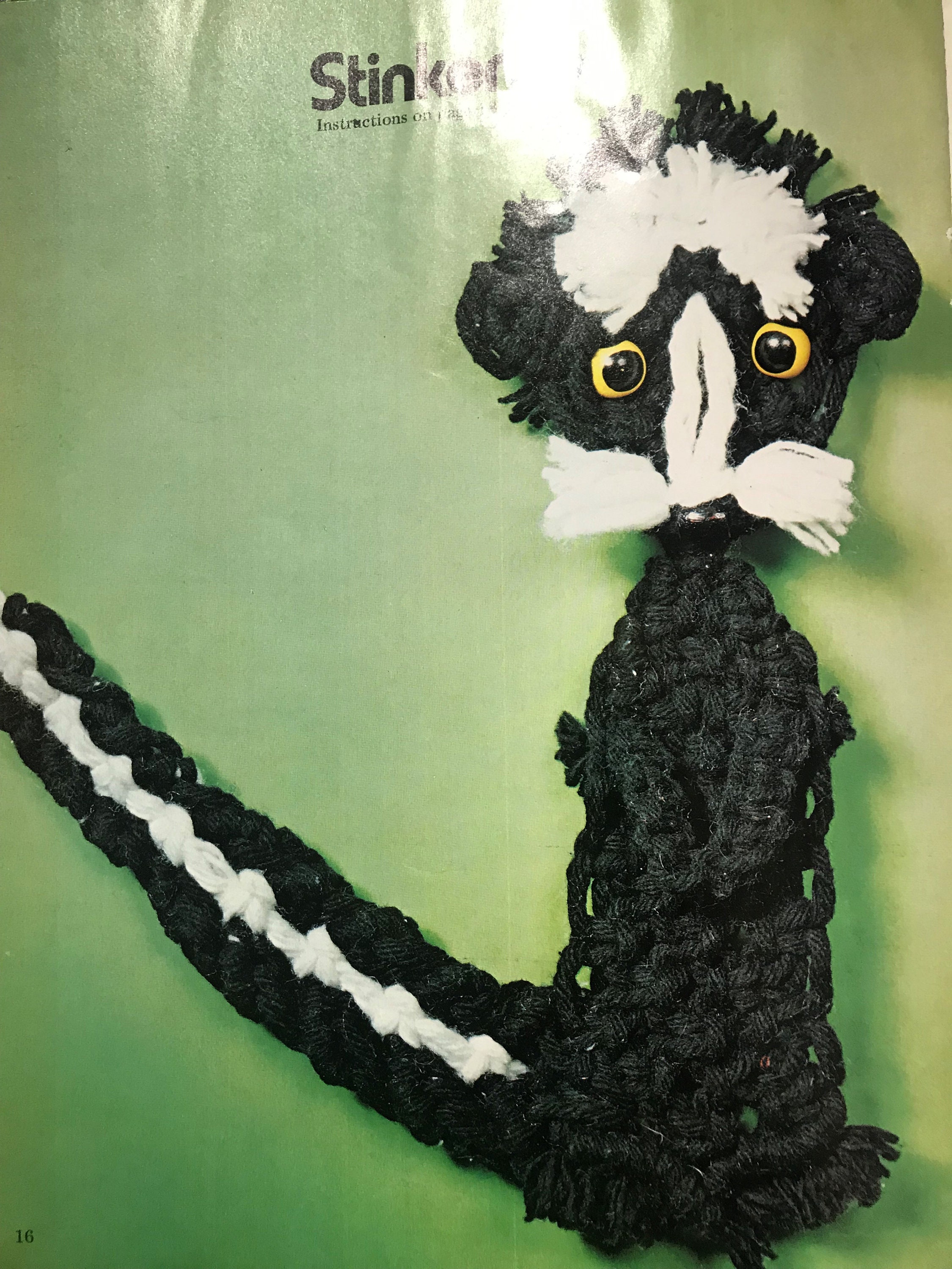 Macrame Animal Art Vol. II Pattern Booklet, Racoon, Sheep, Rabbit ...