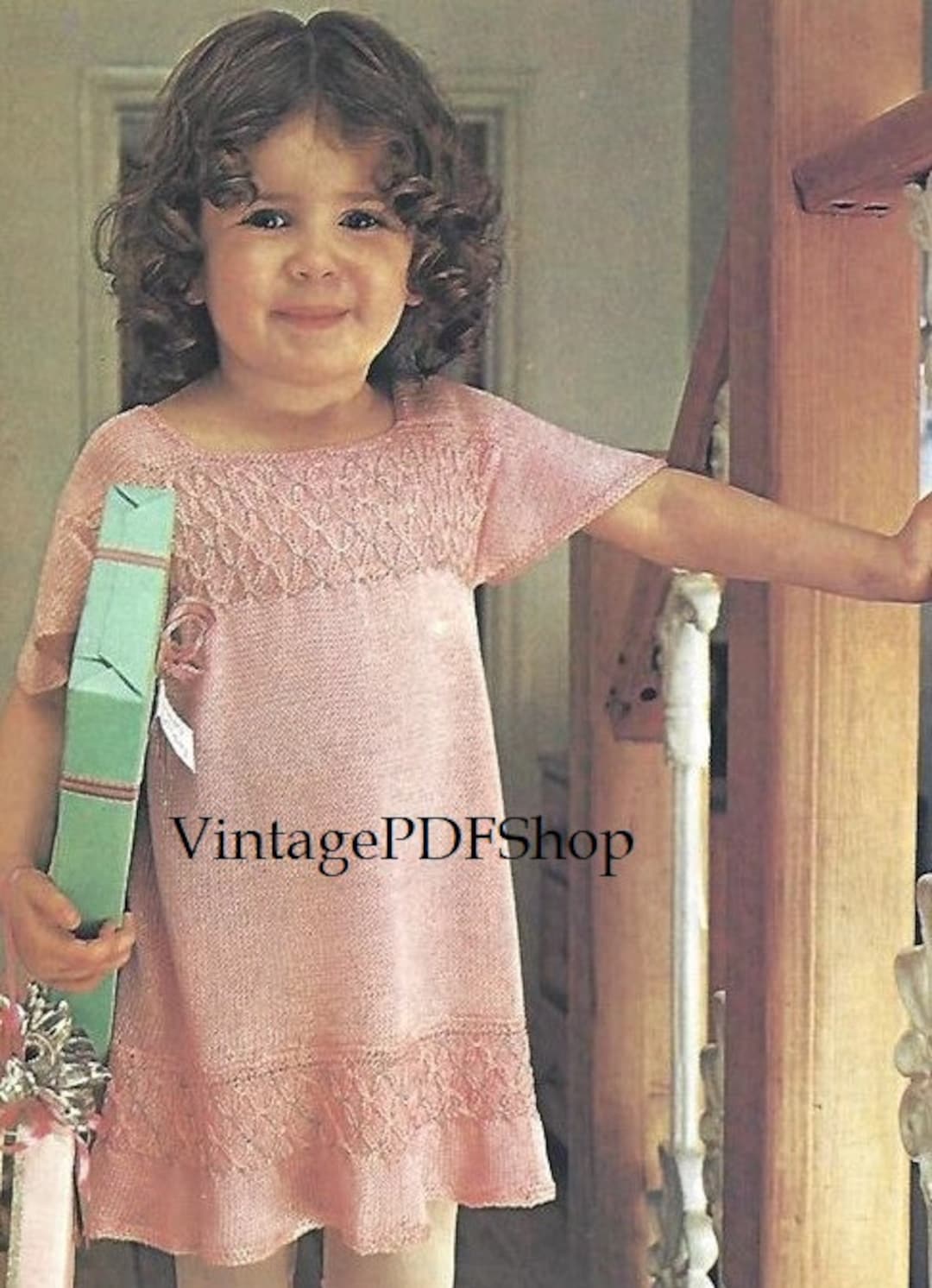 Knit Toddler Party Dress With Smocking Pattern -- Learn to Smock ...