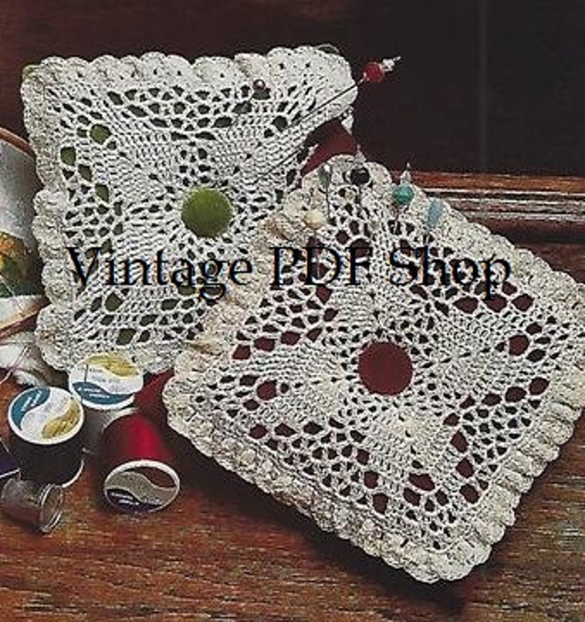 Vintage Victorian Crochet Patterns, Heart Sachets, Pincushions, Purses ...