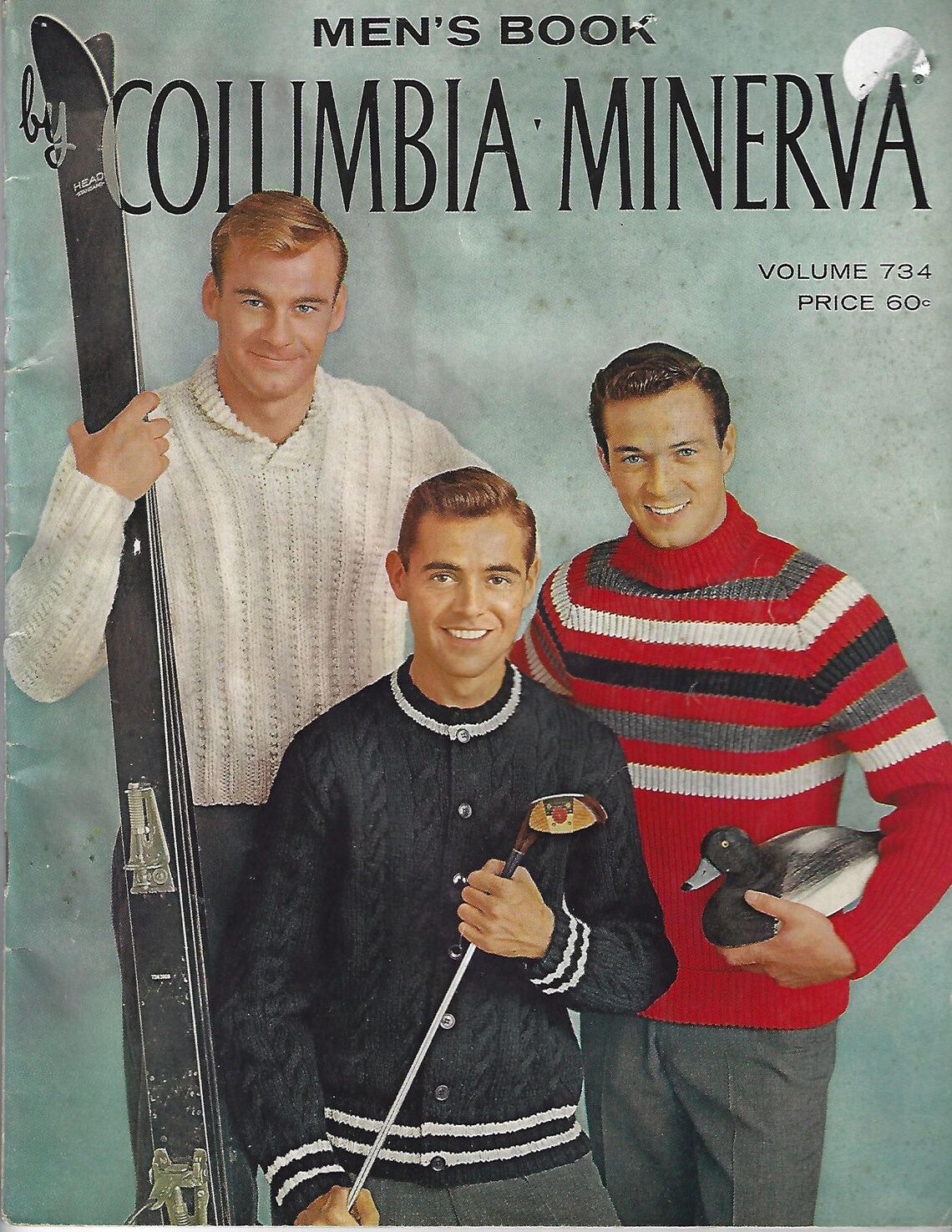 PDF Vintage Columbia Minerva Knitting Men's Book Vol. 734 - Hand Knit ...