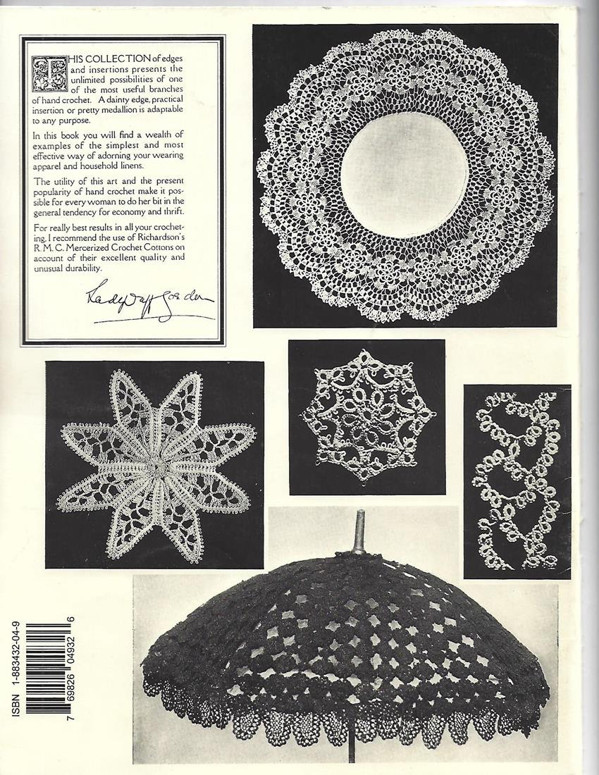 Vintage Tatting Tatting & Crochet Patterns From 2 Books 1913/1917 ...