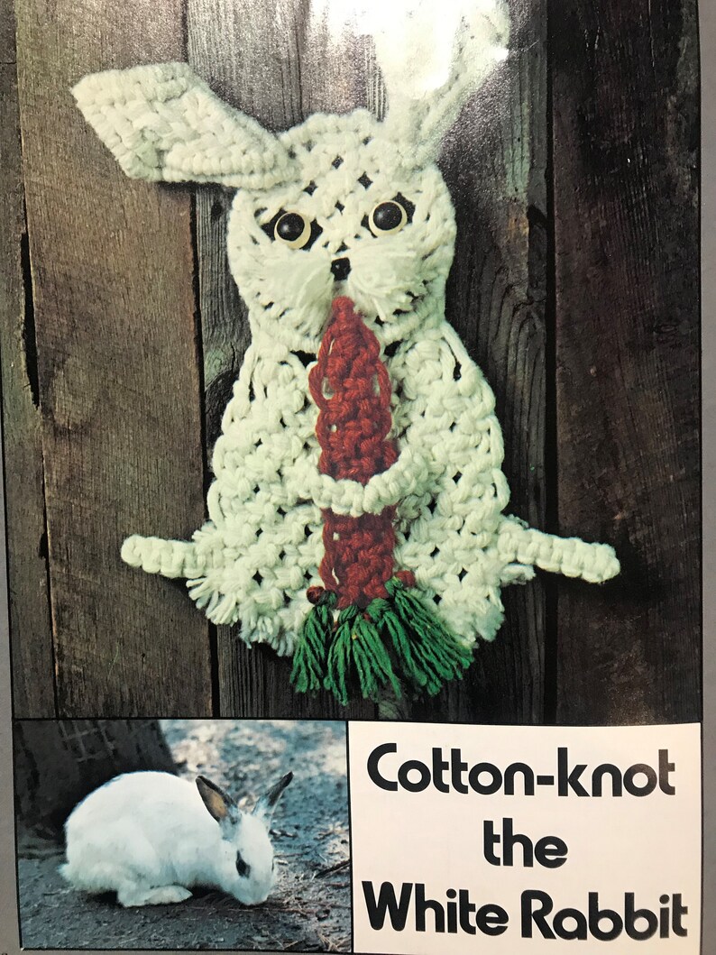 Macrame Animal Art Vol. II Pattern Booklet, Racoon, Sheep, Rabbit ...