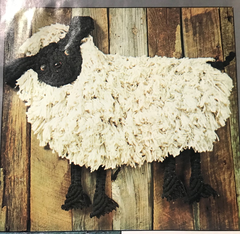 Macrame Animal Art Vol. II Pattern Booklet, Racoon, Sheep, Rabbit ...