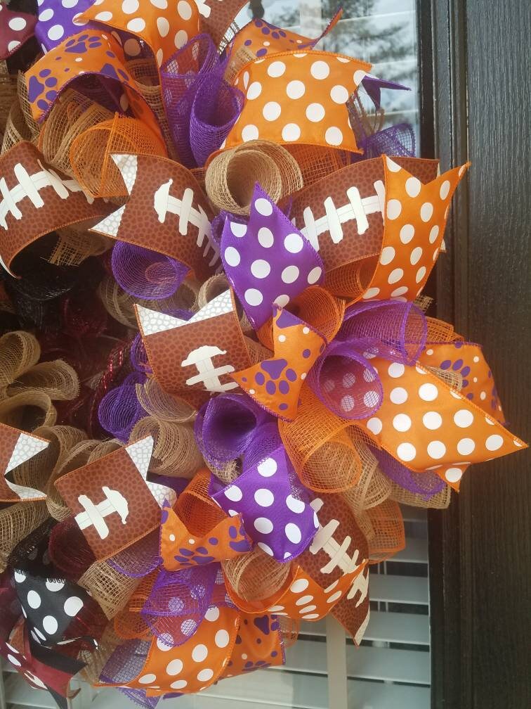 House Divided Wreath..clemson/carolina - Etsy