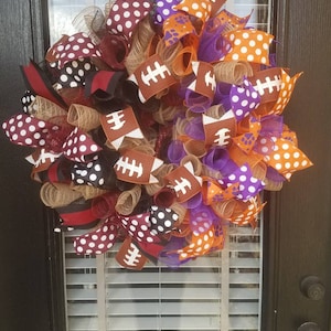 House Divided Wreath..clemson/carolina - Etsy