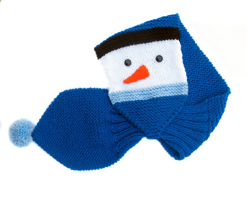 KNITTING PATTERN PDF Keyhole Scarf Christmas Santa Claus & - Etsy