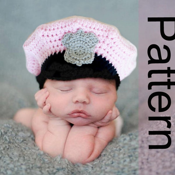 Crochet Police Hat - Etsy