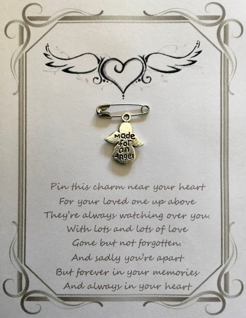 Loving Memory Memorial Heart Charm Sympathy Funeral - Etsy