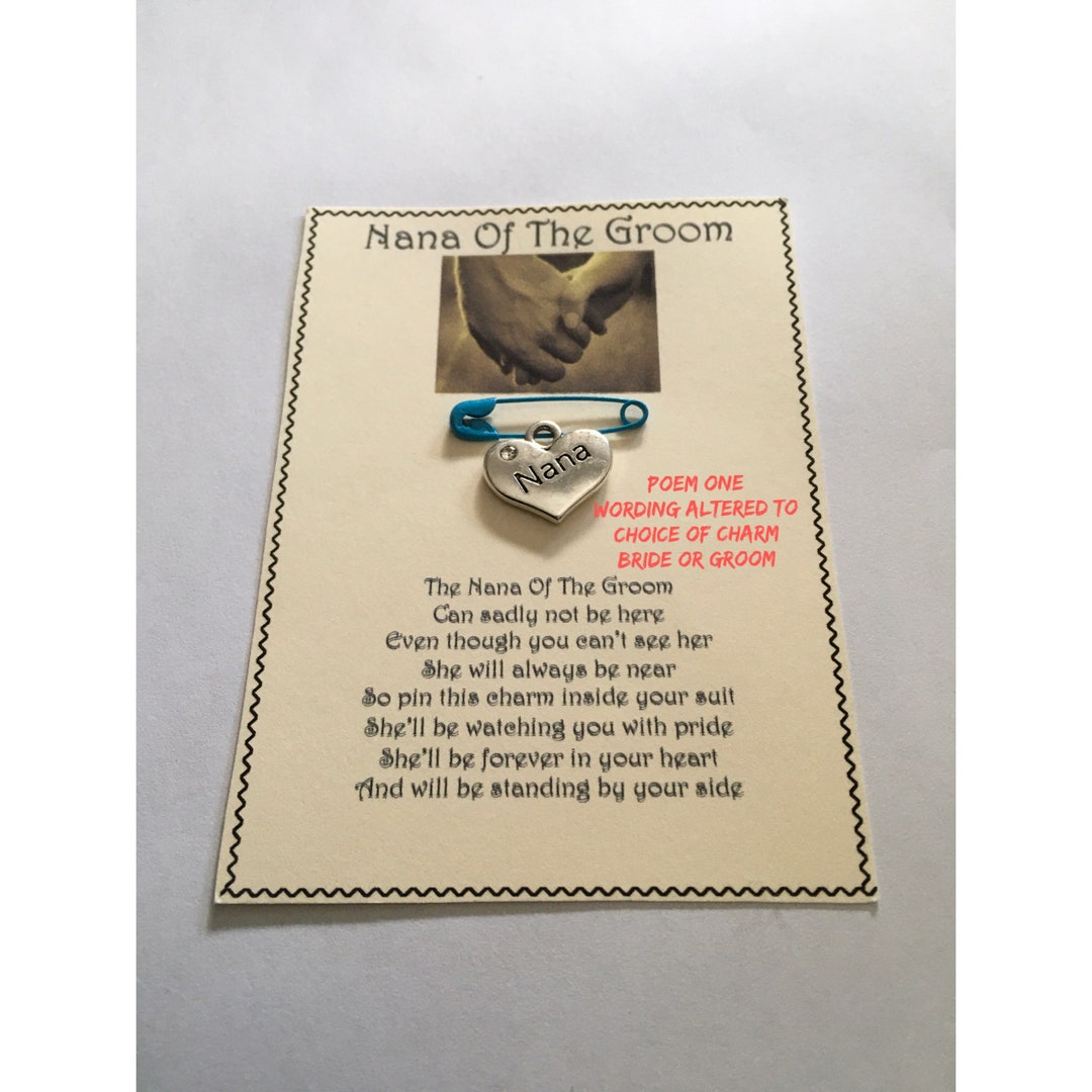 Wedding Day Loving Memory, Memorial, Nan of the Bride, Groom, Nana ...