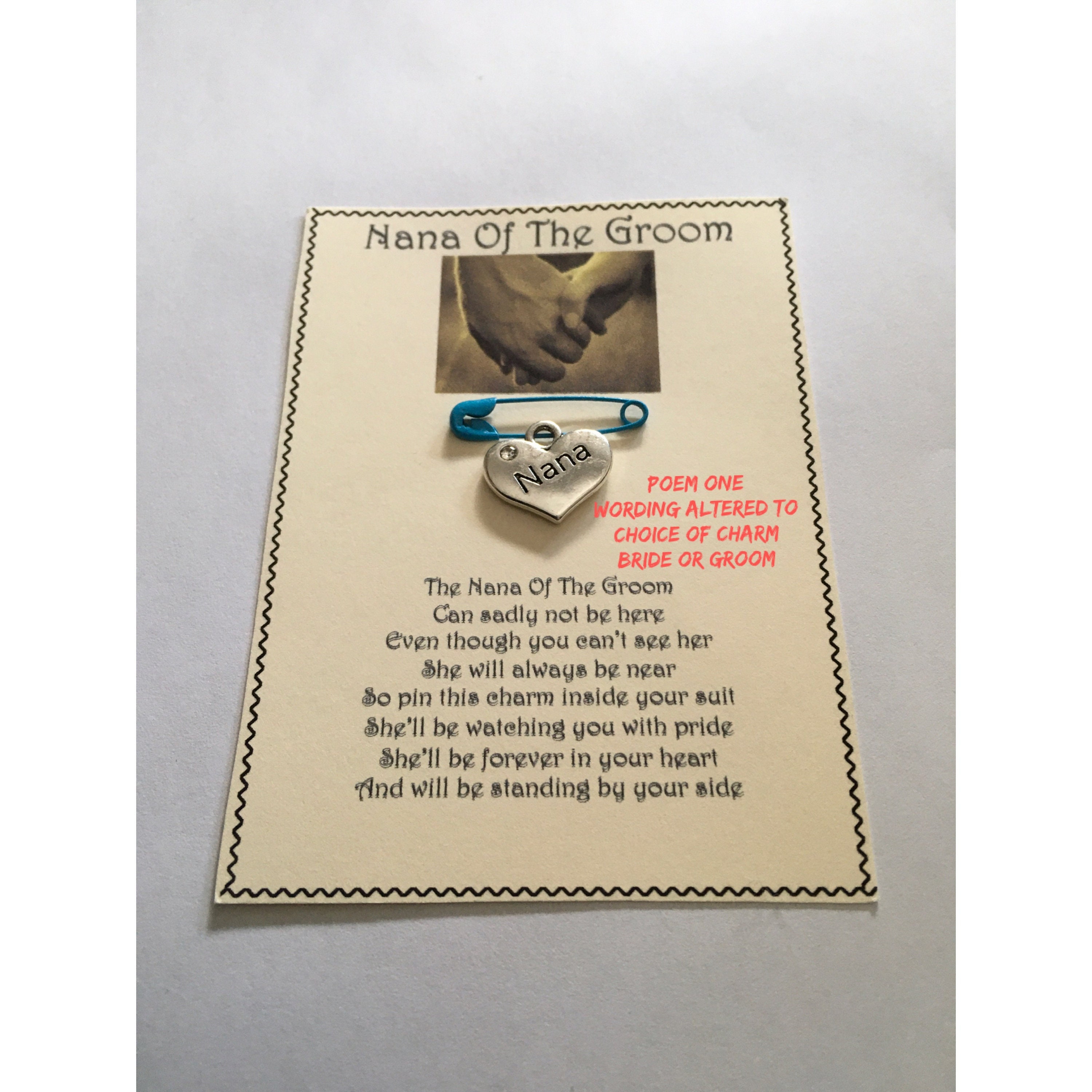 Wedding Day Loving Memory, Memorial, Nan of the Bride, Groom, Nana ...