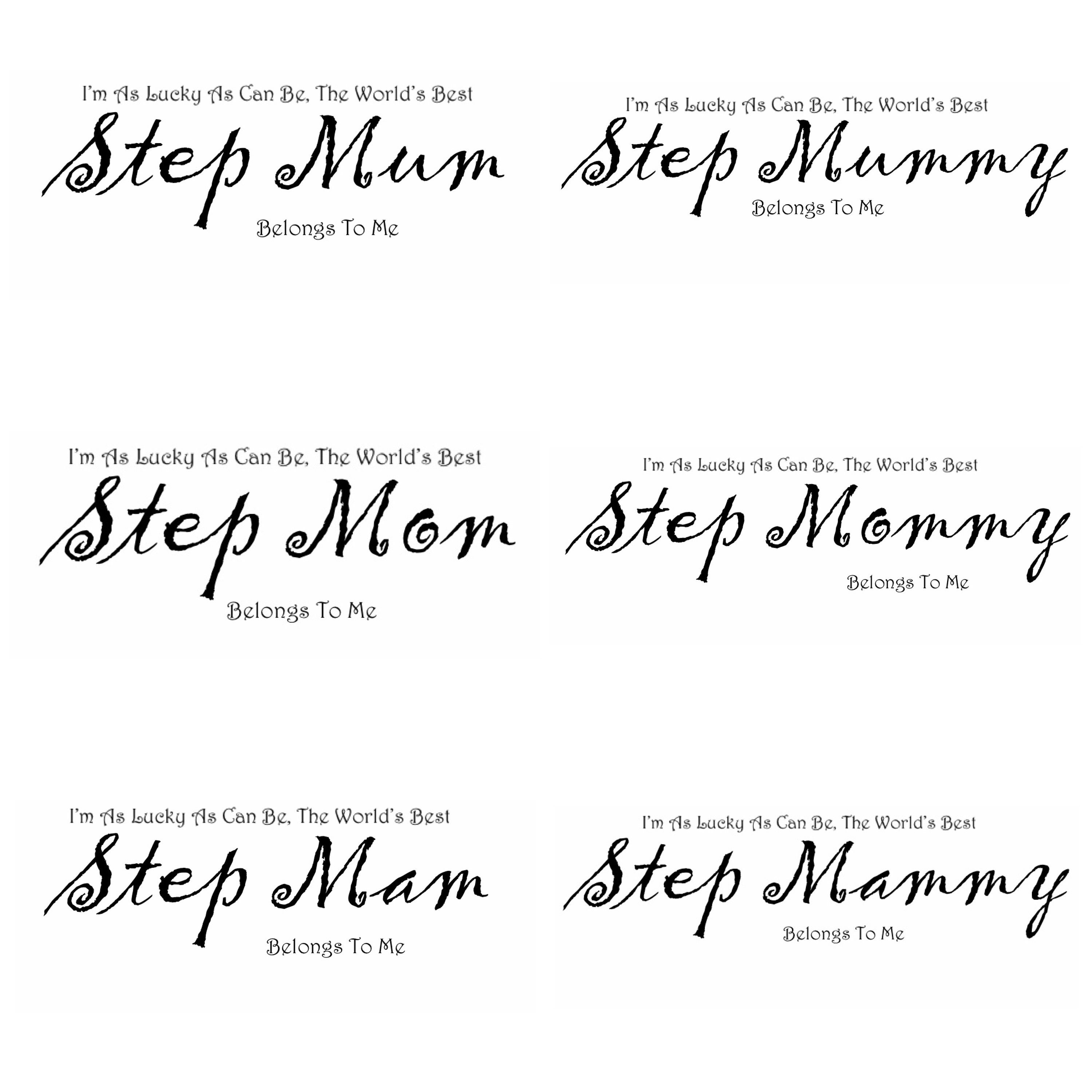 Step Mum Step Mummy Mam Mammy Mom Mommy Wish Lucky Etsy step-mum-step-mummy-mam-mammy-mom-mommy-wish-lucky-etsy